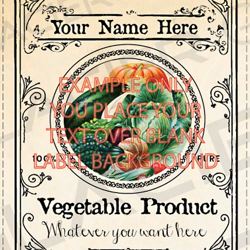Vegetable Labels - Etsy