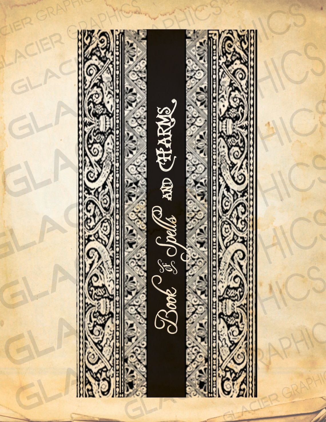 Spell Book Cover Halloween Witch Digital Download Printable | Etsy Canada