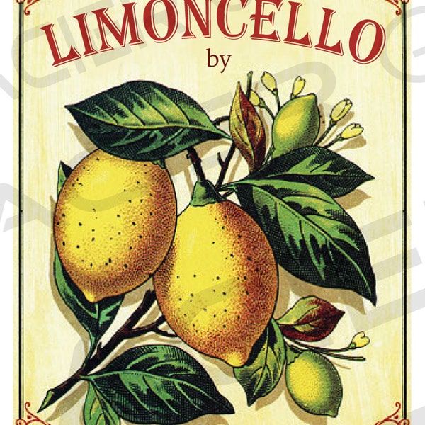 Limoncello Labels - Etsy
