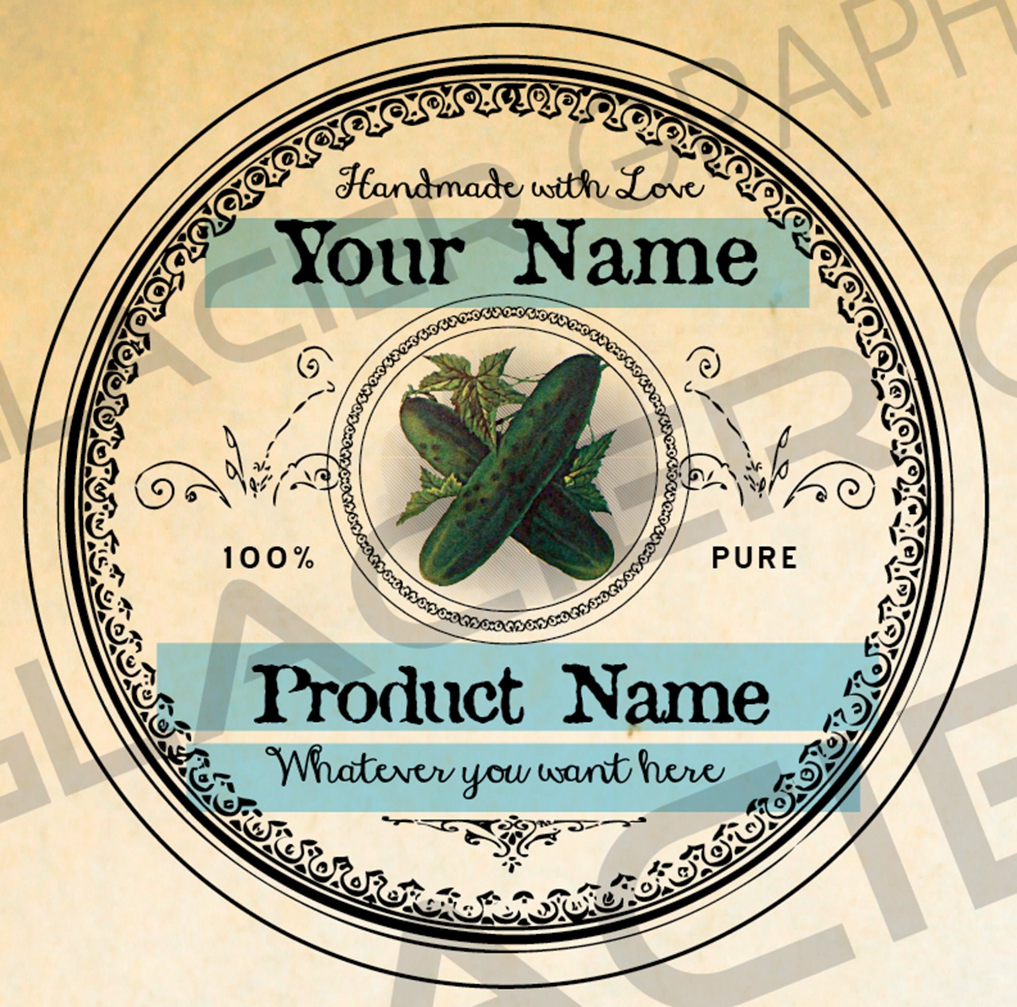 Large Mouth Round Dill Pickles Labels 2.5in Pickle Canning Labels DIY ...