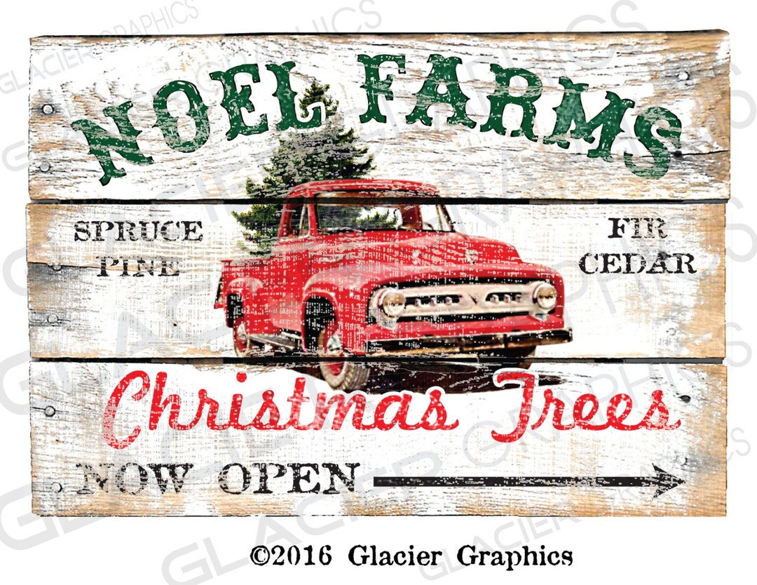 Country Christmas Tree Farm Primitive Sign Digital Download Country ...
