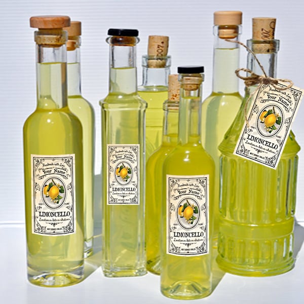 Limoncello Labels - Etsy