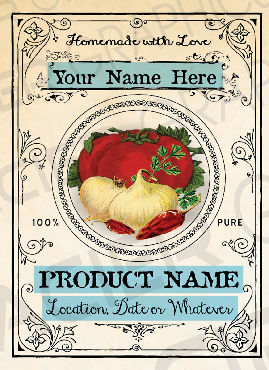 9 Homemade Salsa Labels Editable Gift Tags Salsa Labels Salsa | Etsy