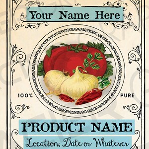 9 Homemade Salsa Labels Editable Gift Tags Salsa Labels Salsa Tags ...