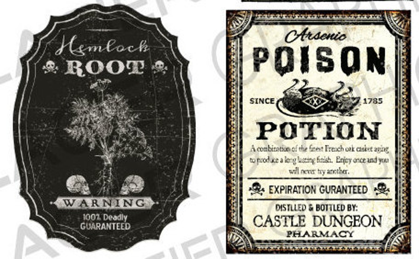 Halloween Poison Labels Halloween Witch Potion Labels - Etsy