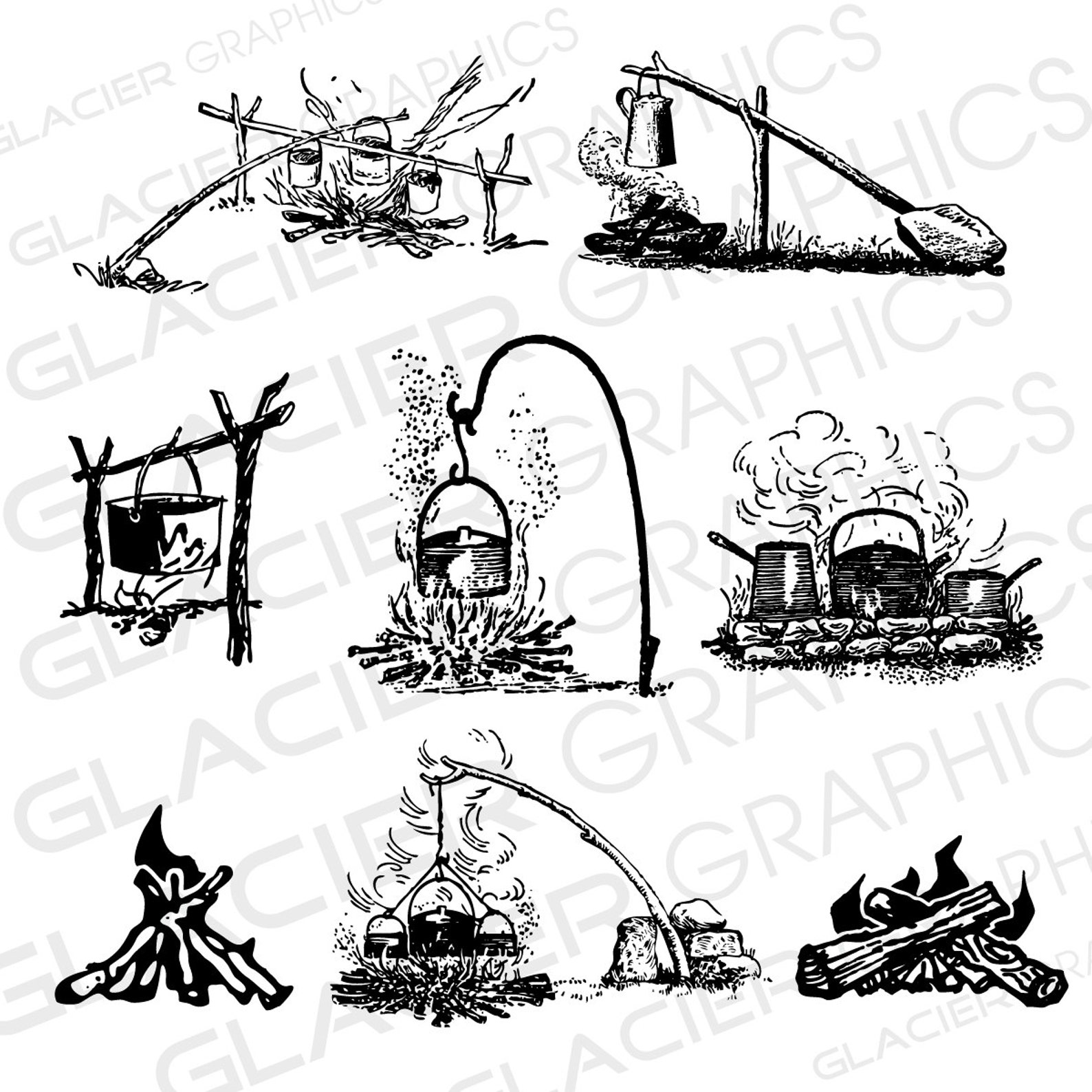 Vintage Camping Camping Outdoor Cooking Campfire Cooking | Etsy