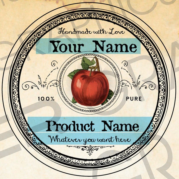 Apple Labels - Etsy