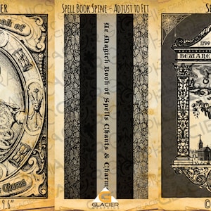 Spell Book Cover Halloween Witch Spell Book Cover Digital Download ...