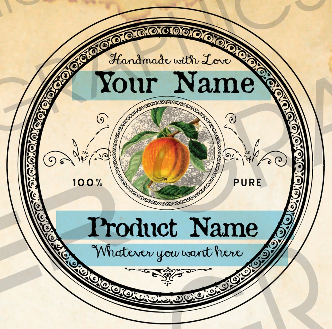 Large Mouth Round Apple Butter Labels 2.5in Apple Butter Canning Labels ...