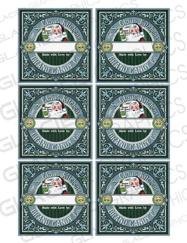 EDITABLE Candy Label Digital Download Christmas Printable Tag | Etsy