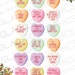 Conversation Heart Clipart Candy Heart Clipart Funny Candy Hearts ...