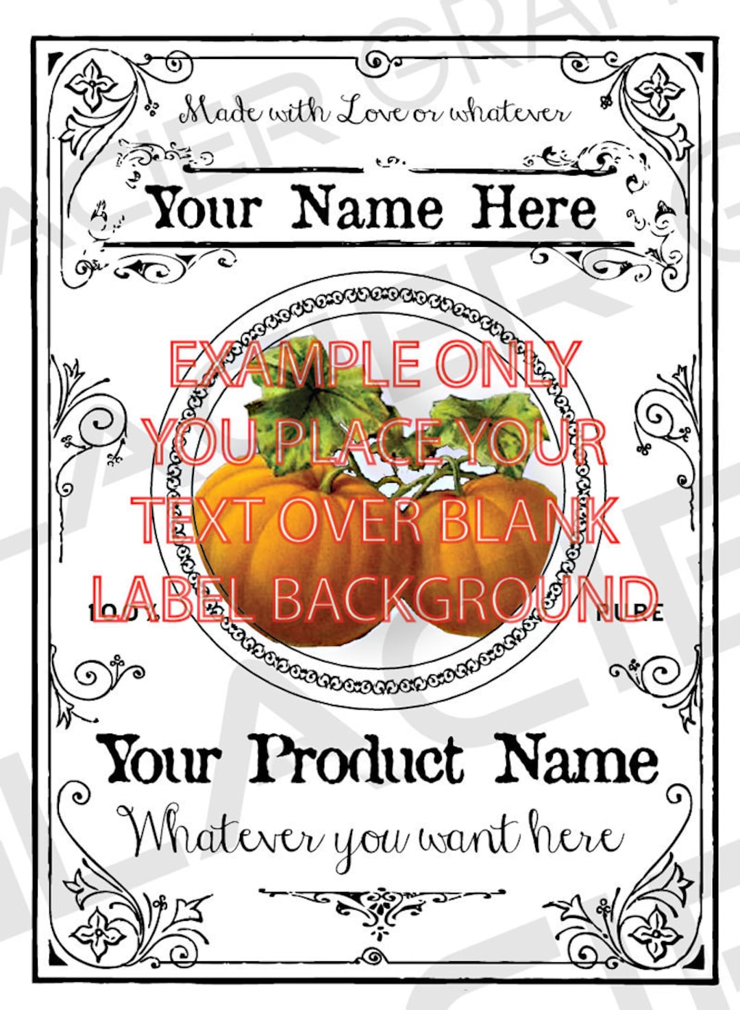 Pumpkin Butter Labels Vintage Pumpkin Tags Pumpkin Gift Labels Digital ...