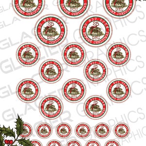 Printable Do Not Open Round Christmas Gift Printable Label Digital ...
