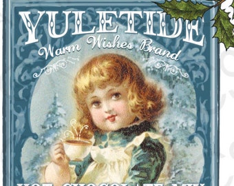 Hot Cocoa Mix Christmas Labels for Your Homemade Christmas Gifts - Etsy