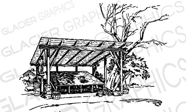 3 Farm Stand Illustrations Vintage Vegetable Stand Clipart Vector ...