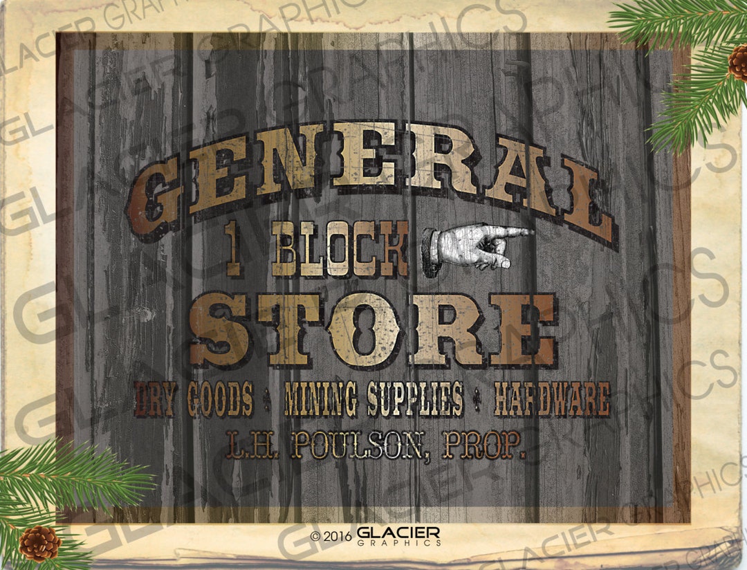 Vintage Country Farmhouse Printable General Store Country Cottage ...