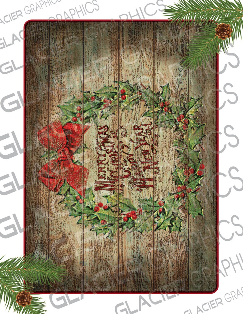 Vintage Country Christmas Primitive Labels Digital Download | Etsy