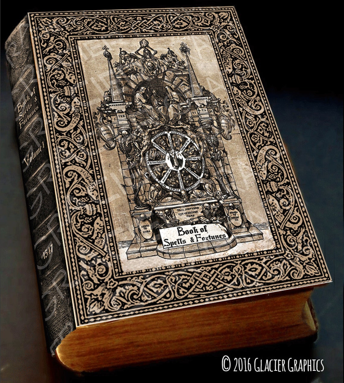 Book of Witch Spells & Fortunes Witch Spell Book Cover - Etsy