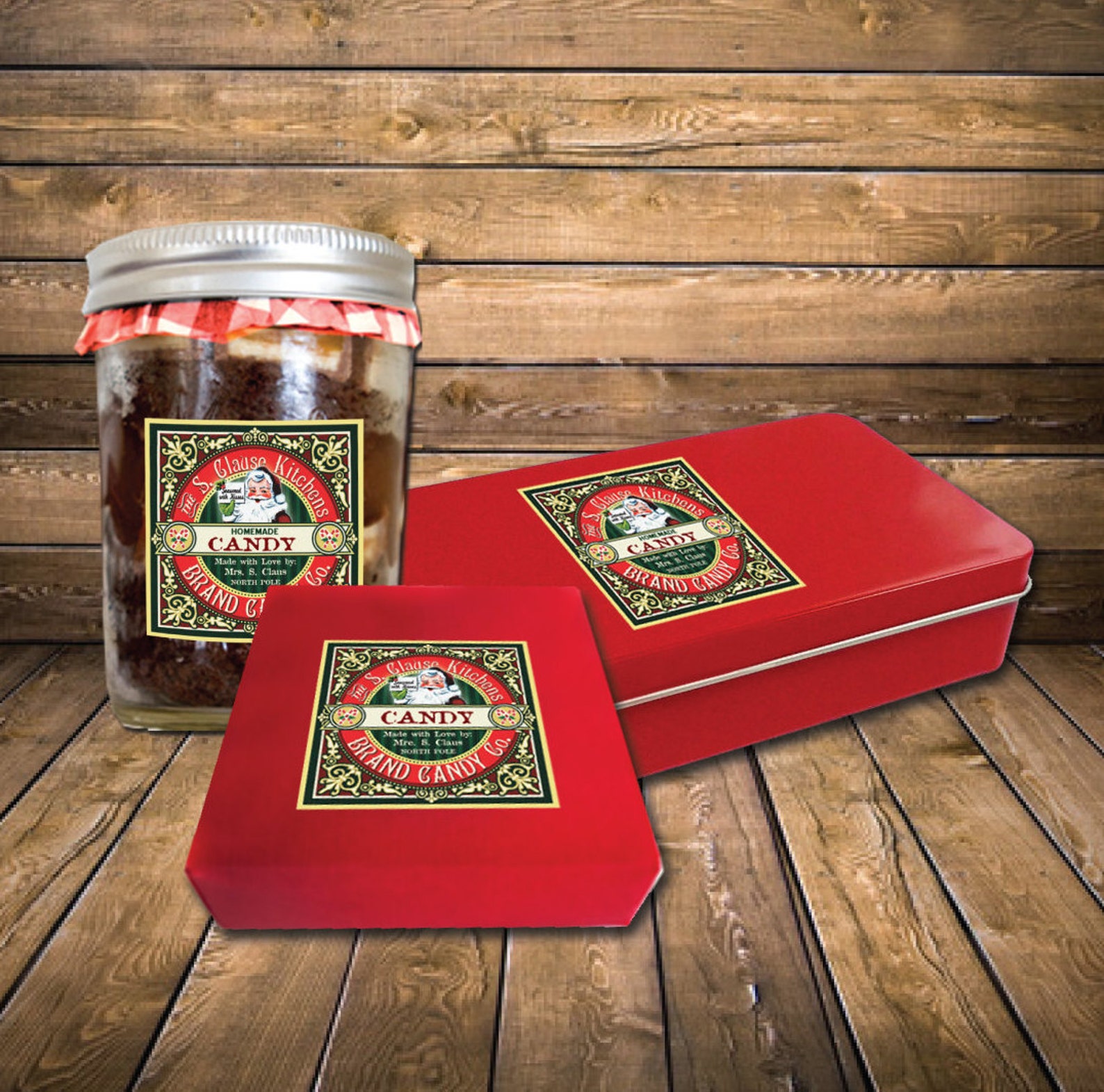 EDITABLE Candy Label Digital Download Christmas Printable Tag | Etsy