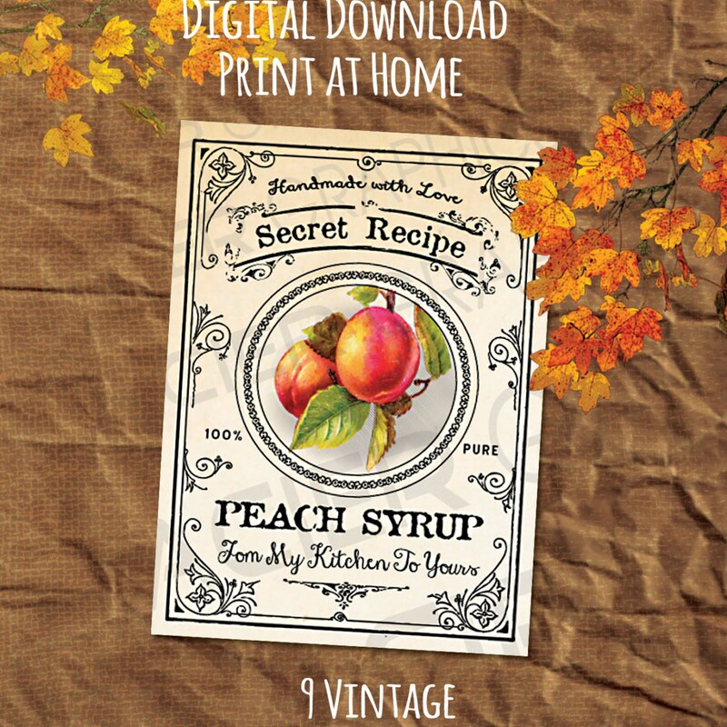 Peach Labels - Etsy