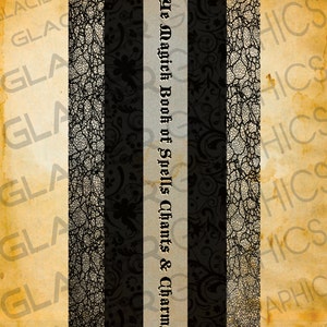 Spell Book Cover Halloween Witch Spell Book Cover Digital Download ...