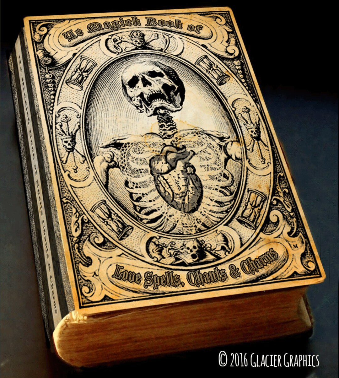 Spell Book Cover Halloween Witch Spell Book Cover Digital Download ...