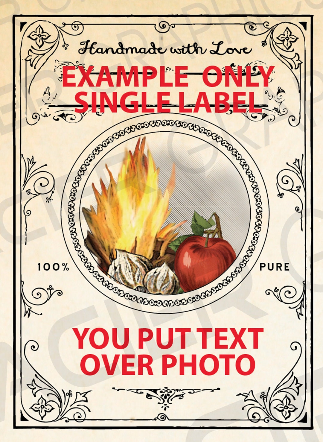 You Edit You Print JPG Fire Cider Label Download EDITABLE Fire Cider ...