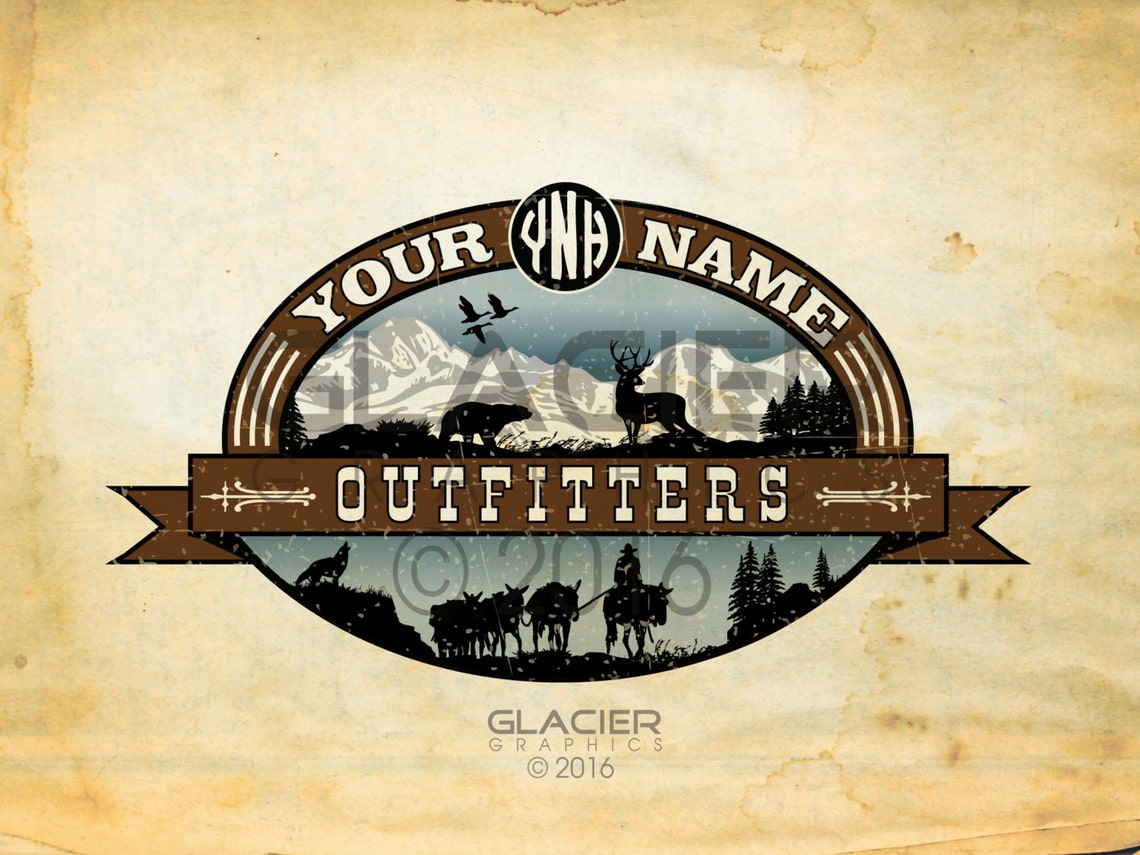 Hunting Guide Logo Pre-made Rustic Custom Hunting Ranch Logo | Etsy