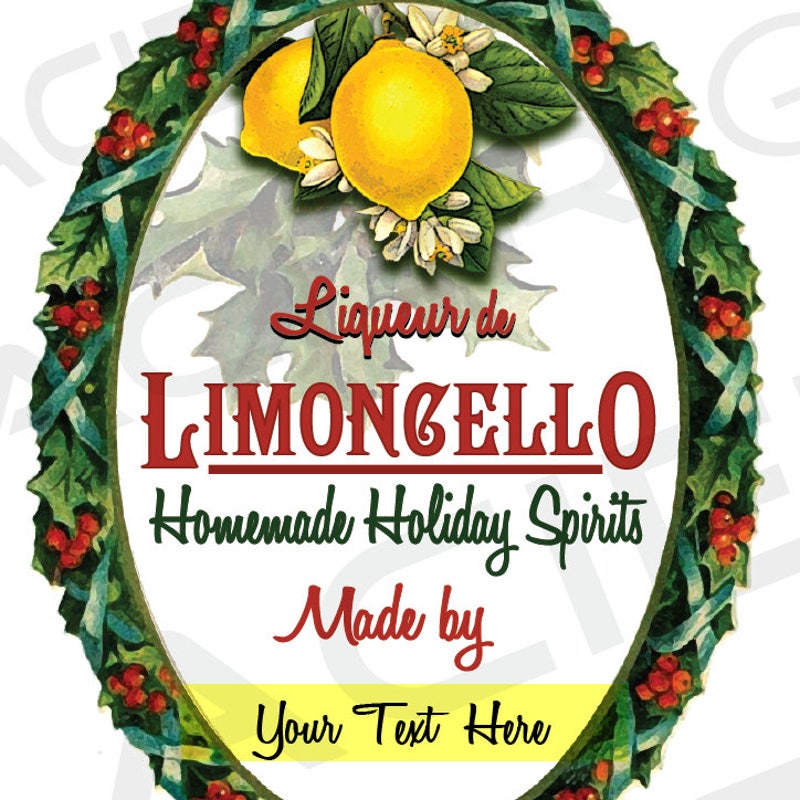 Limoncello Labels - Etsy