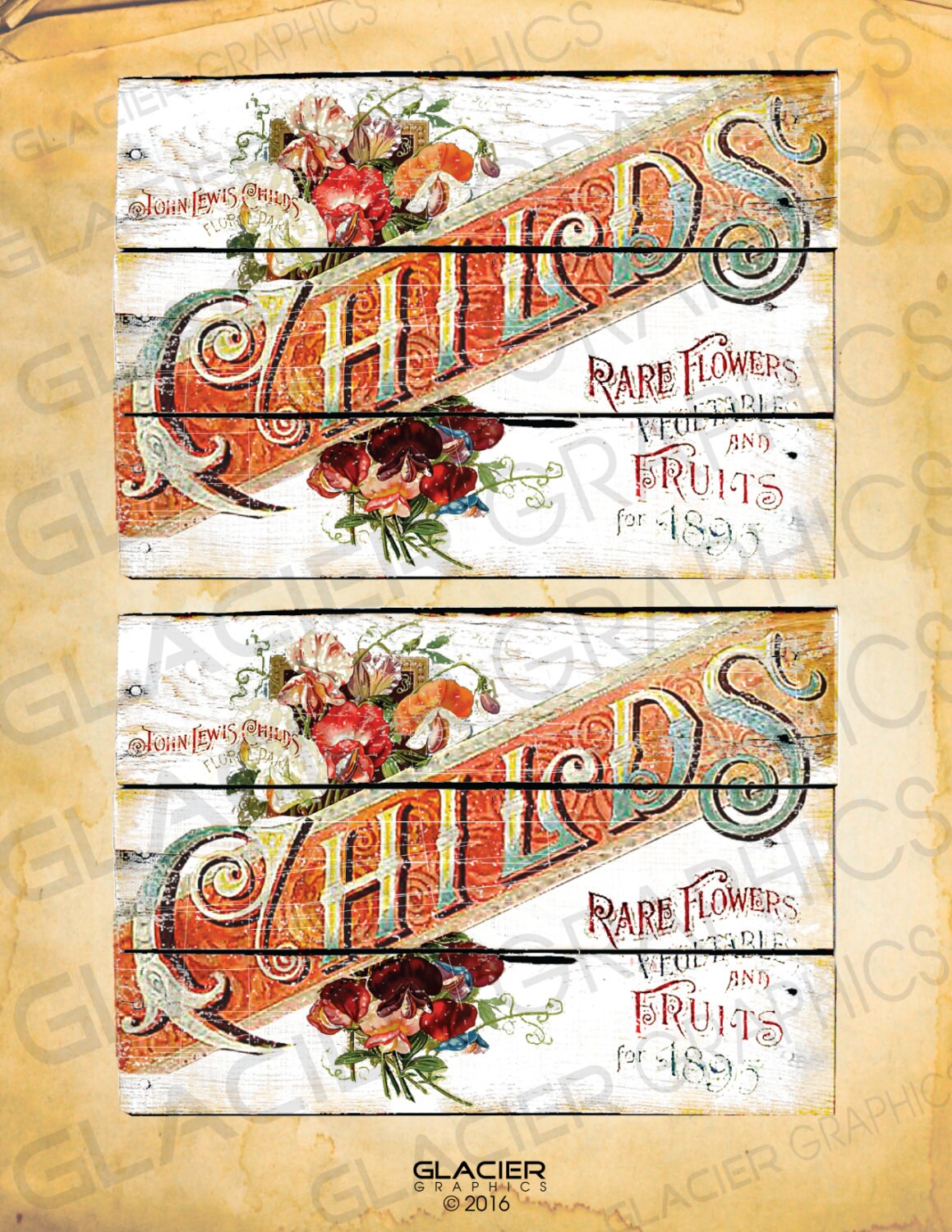 Country Farmhouse Wood Crate Seed Catalogue Primitive Labels | Etsy