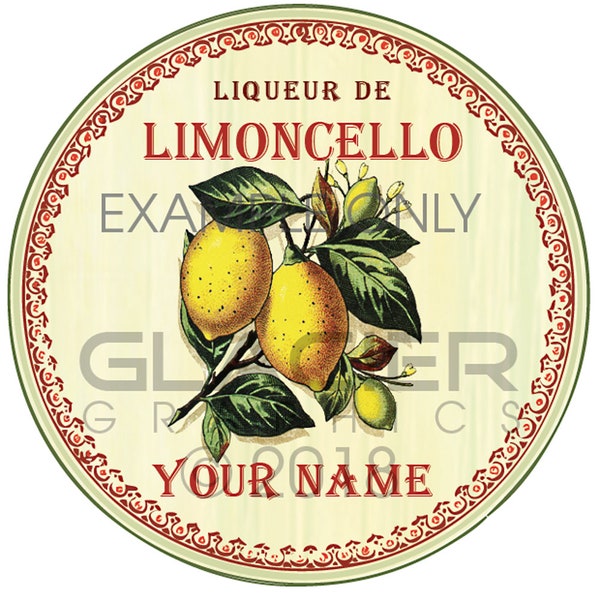 Limoncello Labels - Etsy