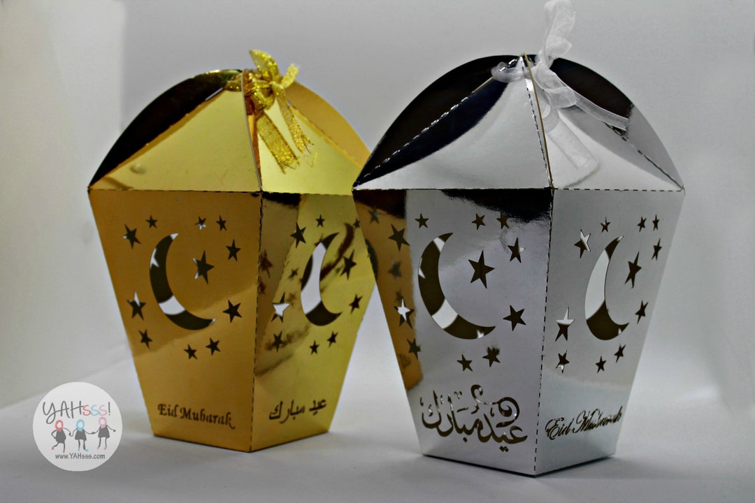 Eid Mubarak Party Box Fanoos - Pack of 10 - Etsy