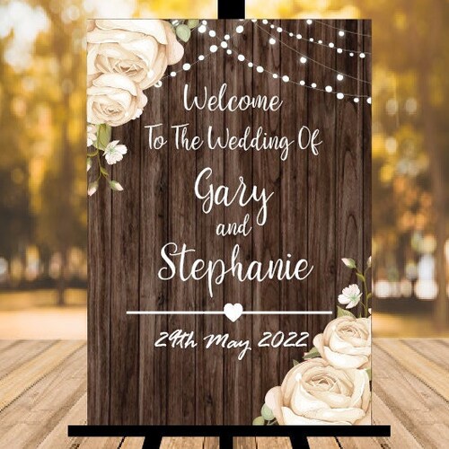 Rustic Wedding Table Plan Sign Wedding Seating Plan - Etsy UK