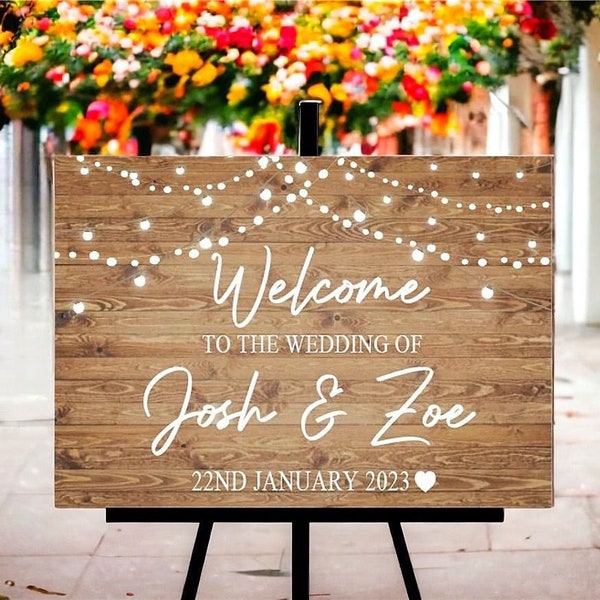 Rustic Wedding Signs - Etsy