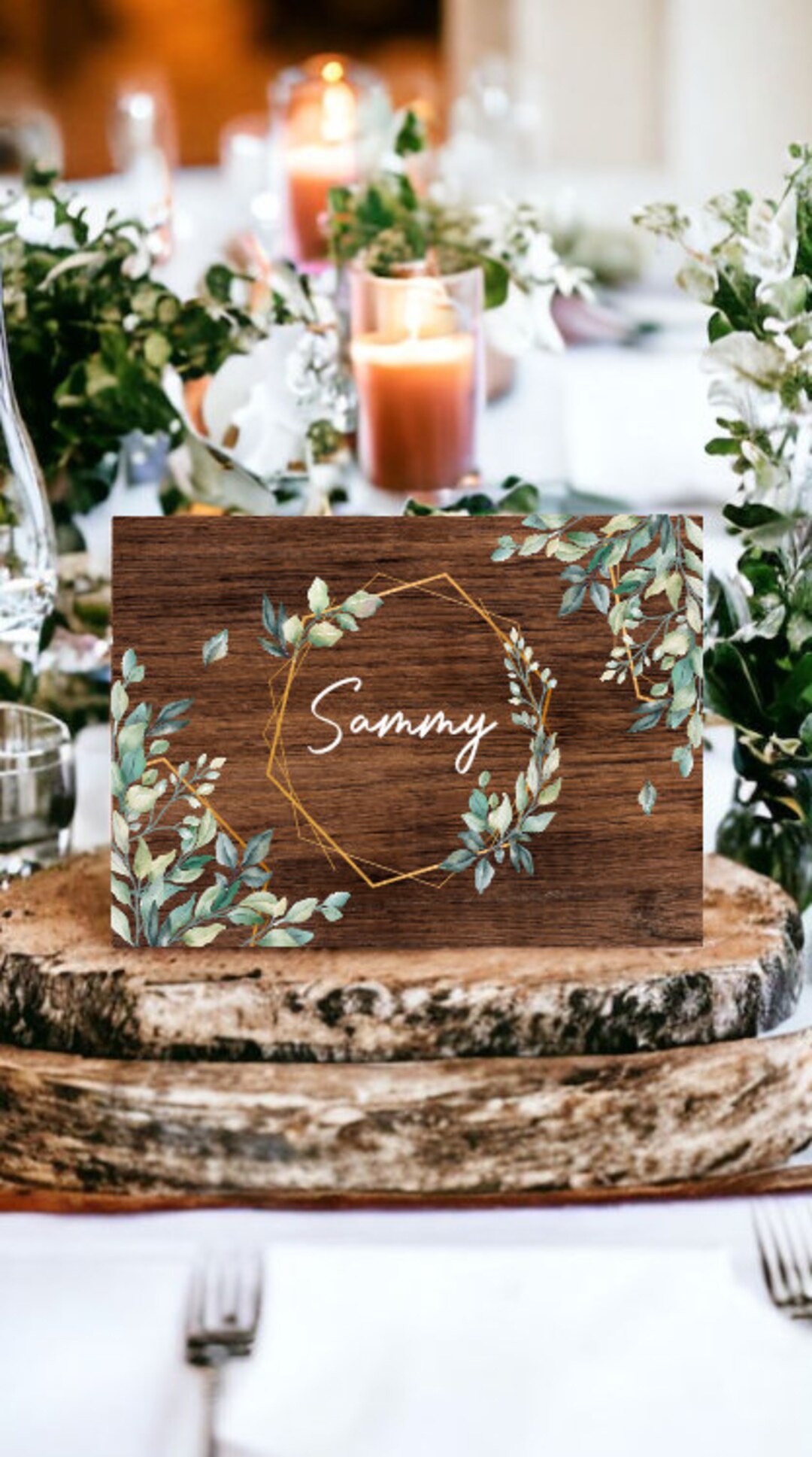 Personalised Wedding Place Names Wedding Table Settings Table ...