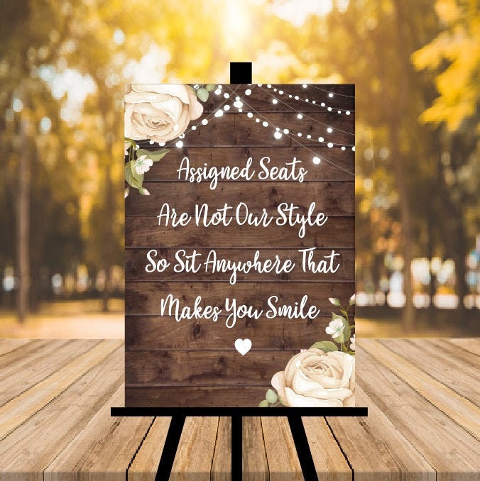 Rustic Wedding Welcome Sign - Etsy UK