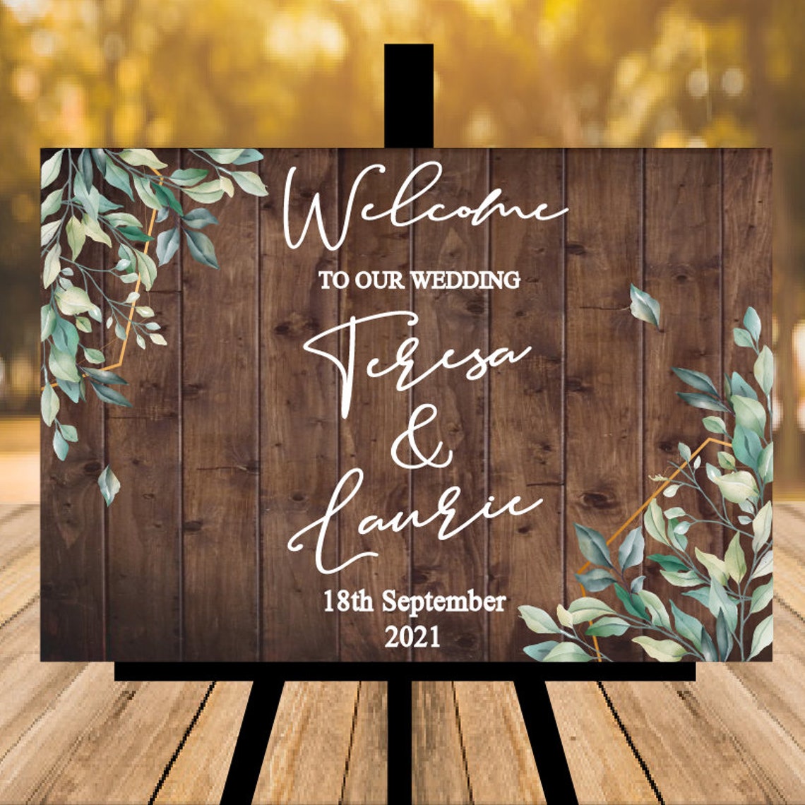 Rustic Wedding Welcome Sign - Etsy