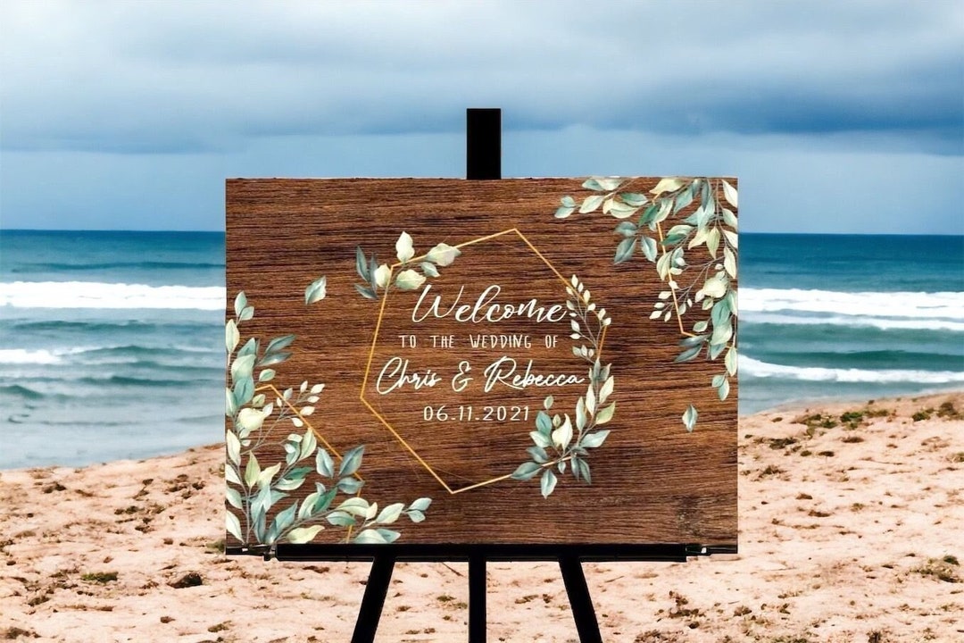 Rustic Wedding Welcome Sign Wood Rustic Wood Wedding Sign - Etsy
