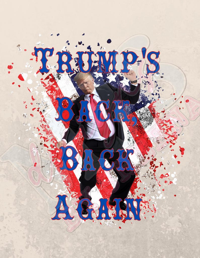 Trumps Back Png, Trump Png, - Etsy