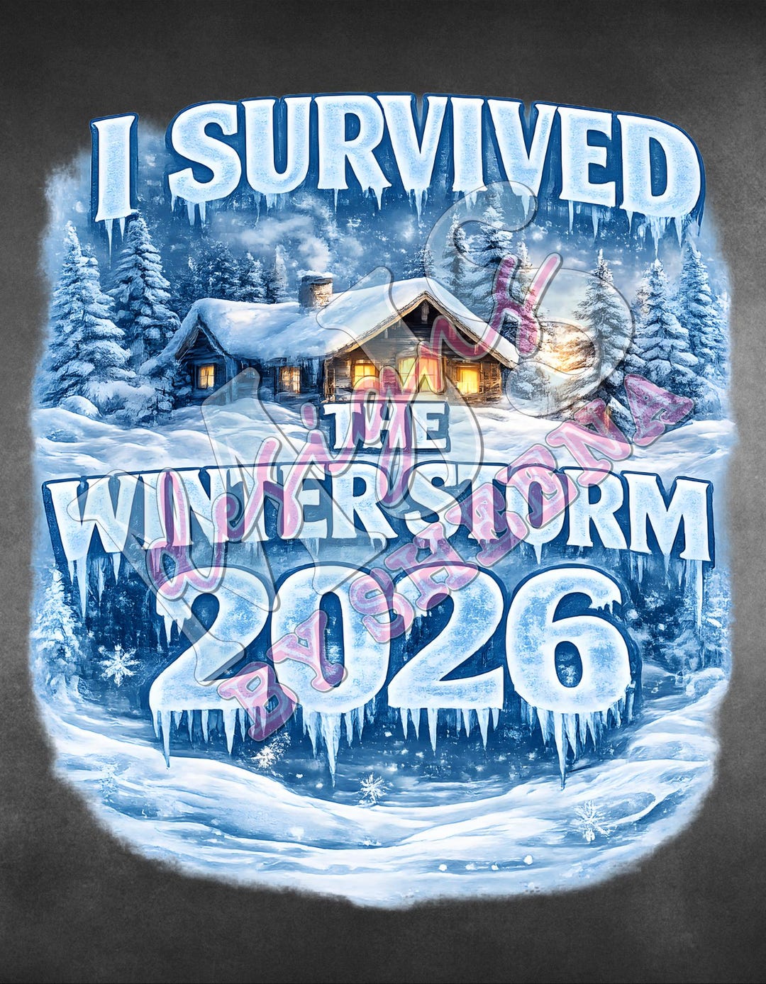 I Survived Winter Storm 2026 PNG, Blizzard Digital Design (instant ...