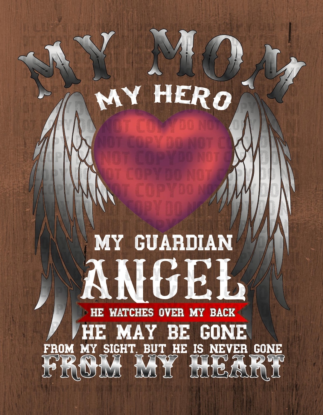 Mom Memorial Png, in Memory of Mom Png, Mom in Heaven Png, Memory ...