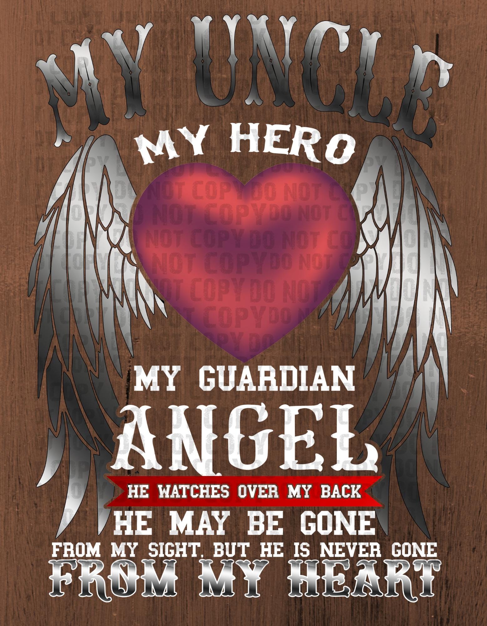 Uncle Memorial Png, in Memory of Uncle Png, Uncle in Heaven Png, Memory ...