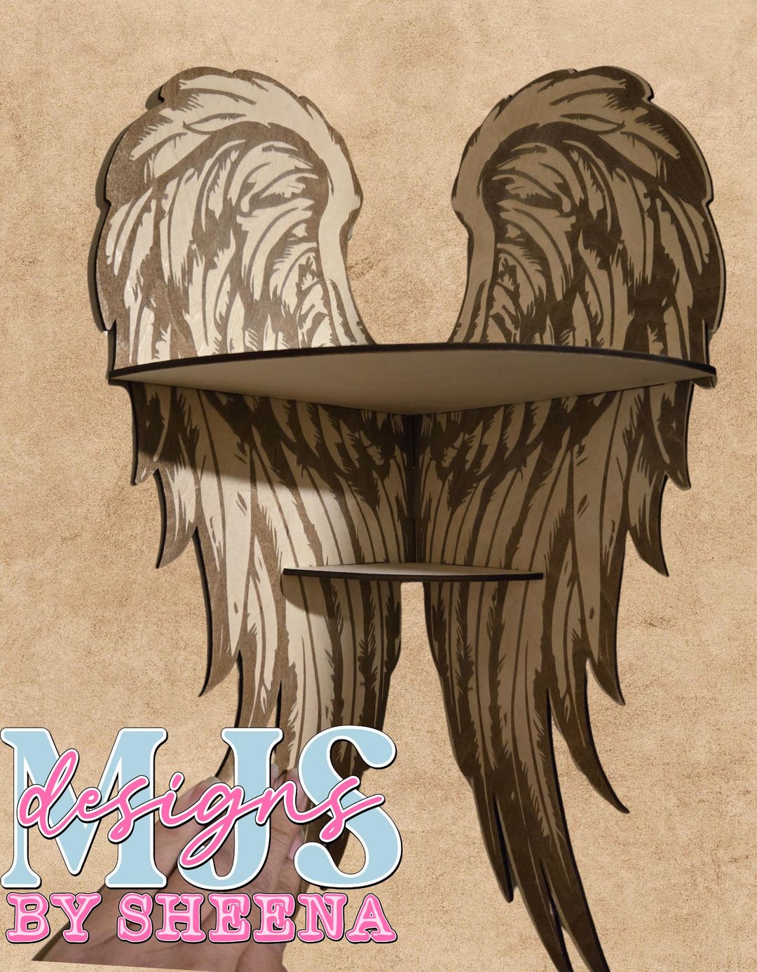 Elegant Angel Wings Wall Shelf for Stylish Decor, Angel Wings Corner ...