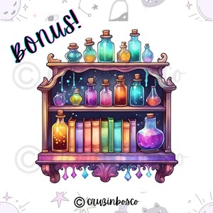 17+ Potion Bottle Clipart Bundle, Fairy Magical Art Set, High Quality ...