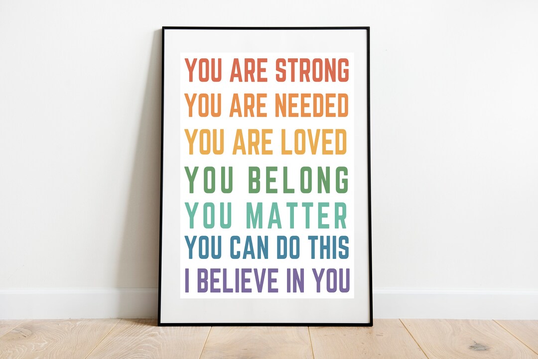 Student Affirmations Poster, Classroom Decor (PNG) - Etsy