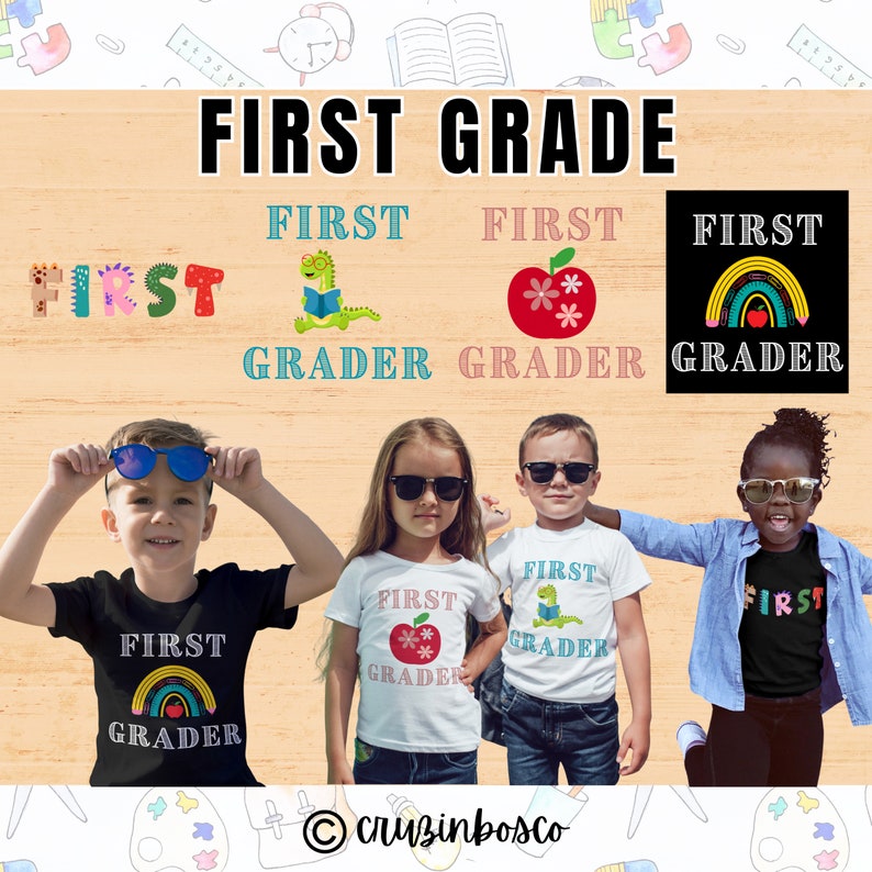 Grade Design Bundle, T-shirt PNG Download, Back to School Student ...