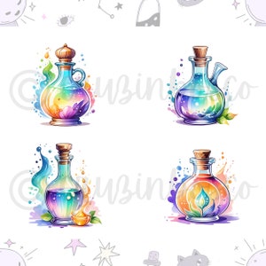 17+ Potion Bottle Clipart Bundle, Fairy Magical Art Set, High Quality ...