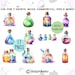 17+ Potion Bottle Clipart Bundle, Fairy Magical Art Set, High Quality ...