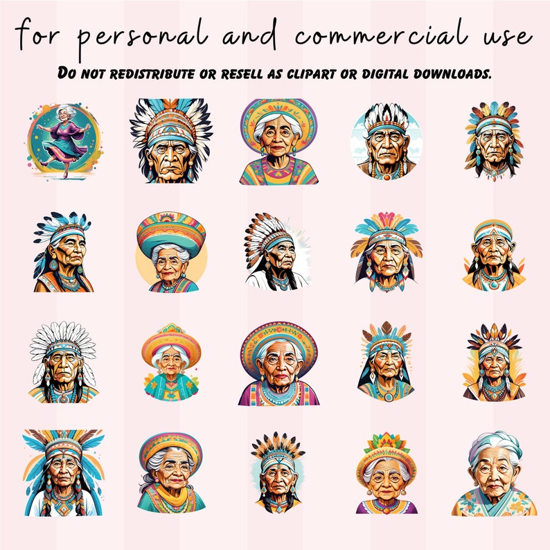 78 Elderly Clipart Bundle, Cute Grandparents PNG, Senior Graphic ...
