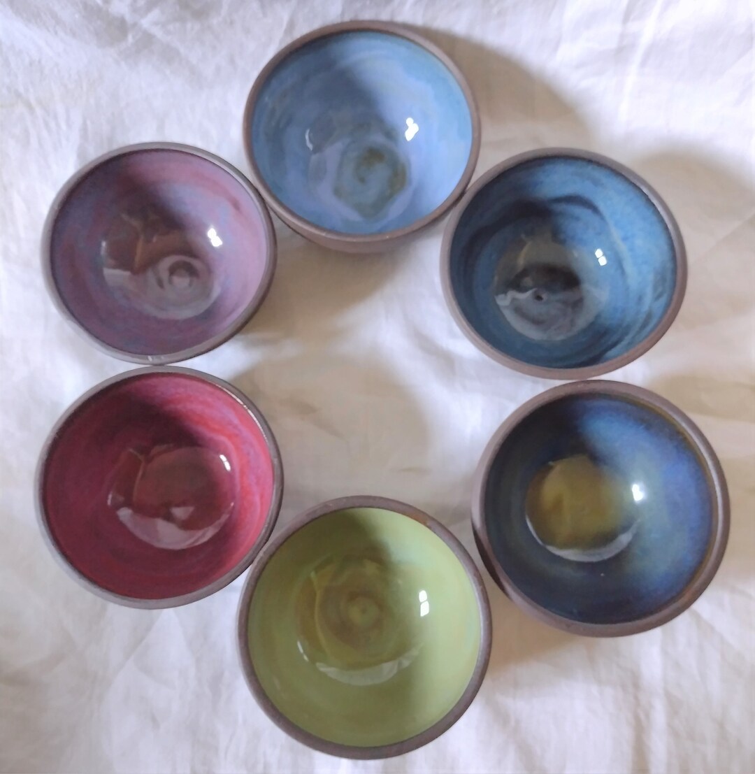 Handmade Ceramic Snack Bowls/sauce Dishes - Etsy